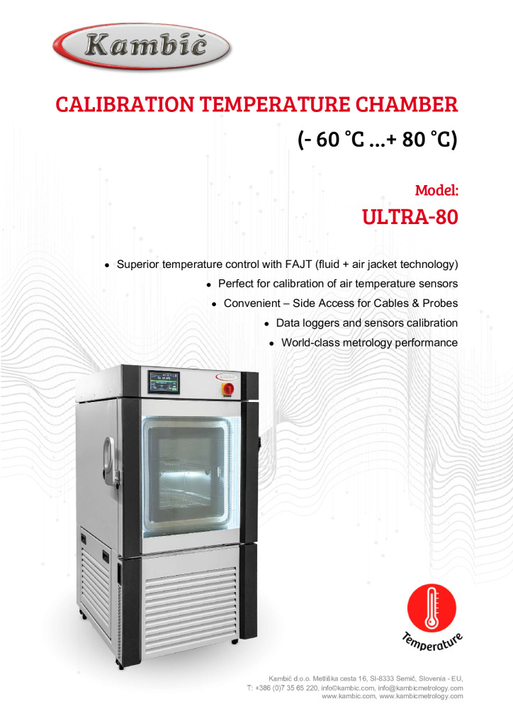 Calibration Temperature Chamber – Kambič Metrology