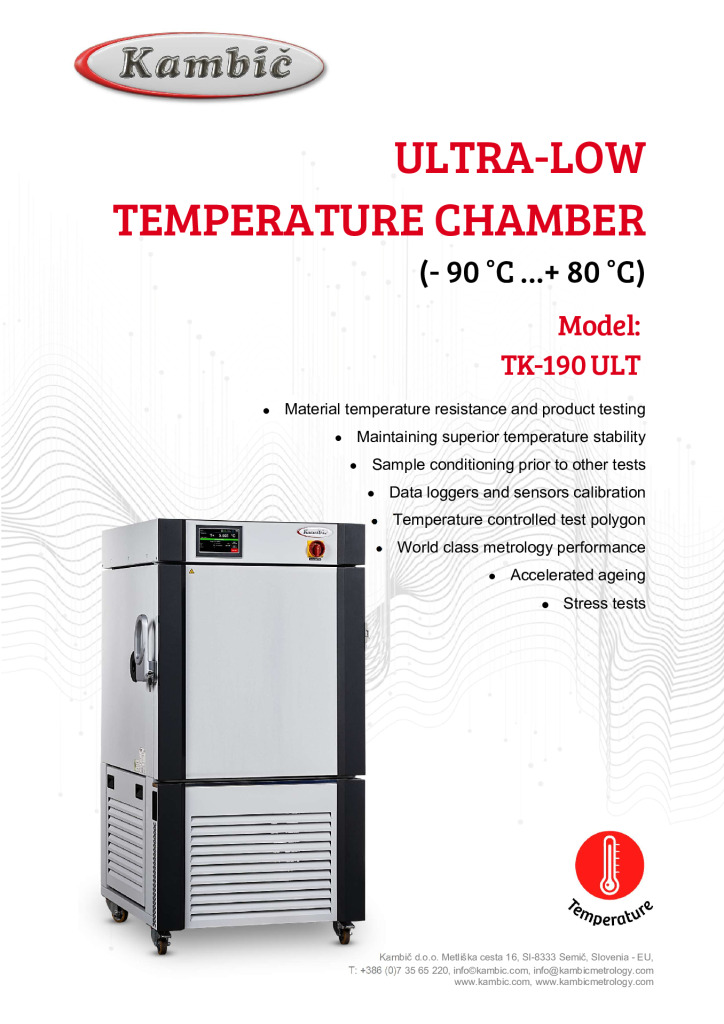 Temperature Chambers – Kambič Metrology